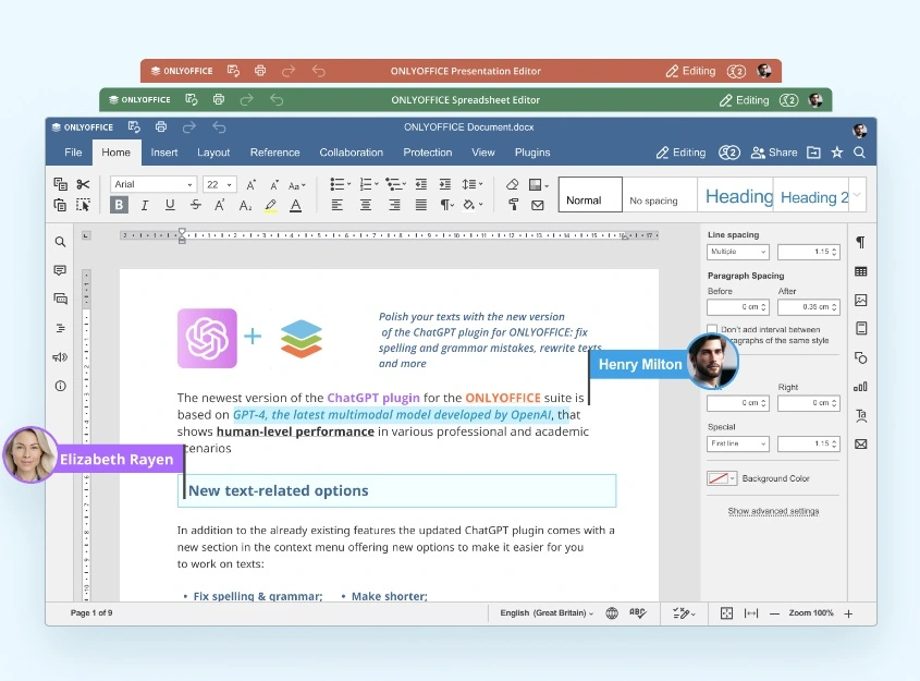 Onlyoffice Desktop Editors 9 Renovación Completa Con Nueva Interfaz Y Herramientas Inteligentes